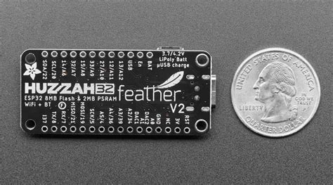 Adafruit Esp32 Feather V2 Ships With 8 Mb Flash 2 Mb Psram Usb C Port