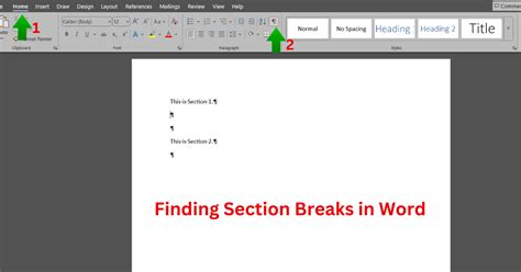 How To Insert A Section Break In Word