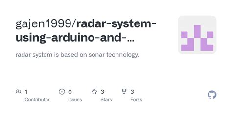 radar system using arduino and ultrasonic sensor readme md at main · gajen1999 radar system