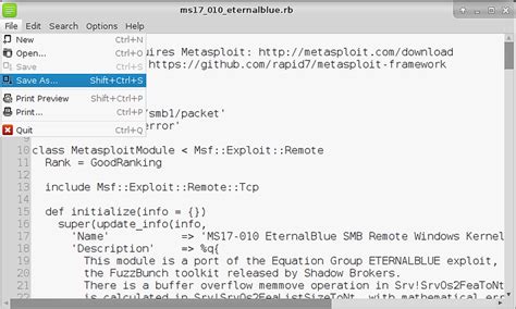 Metasploit Basics Part 07 Adding A New Module Eternalblue Hackers Arise