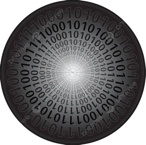 Binary Codes In Circle Scientific Element Connection Vector Scientific Element Connection Png