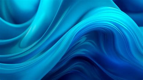 Premium Ai Image Blue Abstract Liquid Wave Background Flowing Liquid Generative Ai
