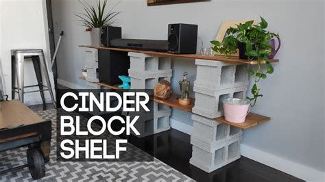 How To Build A Cinder Block Shelf Youtube