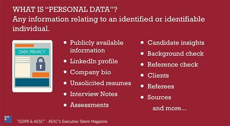 What Is Personal Data Aesc