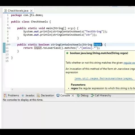 How To Check If String Contains Vowels In Java Using Regex Youtube