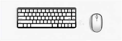 A Sleek Black And White Keyboard Sits Beside A Matching Mouse On A
