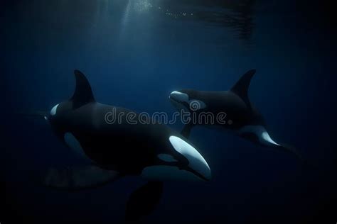 Killer Whale Orcinus Orca Neural Network Ai Generated Stock Image Image Of North Orcinus