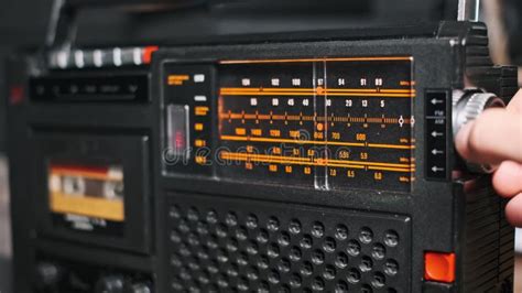 Tuning Vintage Radio Dial Close Up Stock Video Video Of Clear Music 351539241