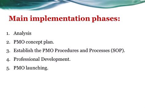 Pmo Implementation Road Map Pdf