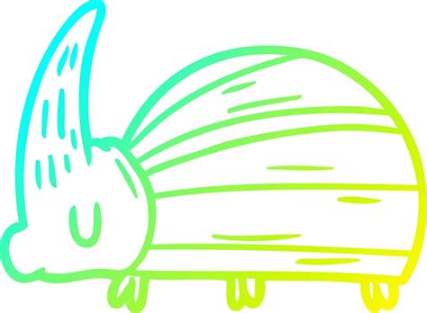 Cold Gradient Line Drawing Giant Beetle Cartoon 11939282 Vector Art At