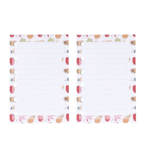 40 Sheets Pack Filler Paper Planner Notepad Refills Scrapbook Notebook