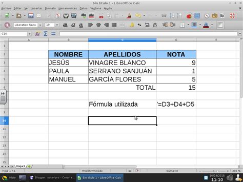 Formulas En Openoffice Calc Dnbpo