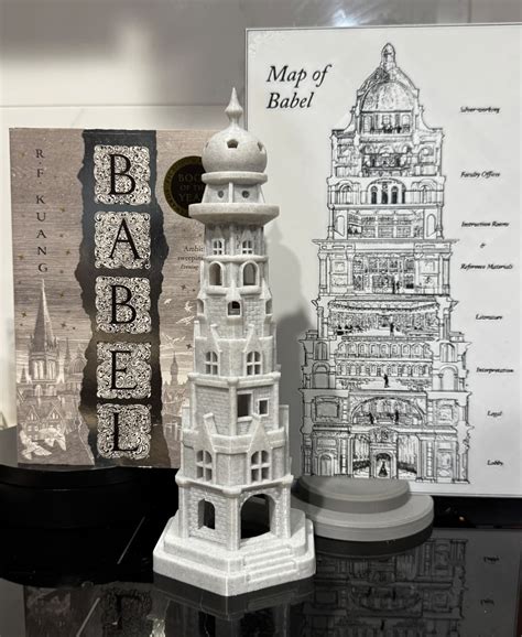 Babel Tower And Hueforge Map Inspired By Babel By Rf Kuang 3d Model