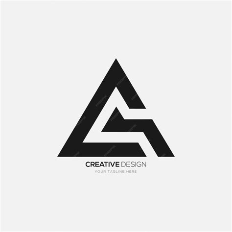 Premium Vector A C Triangle Shape Monogram Logo