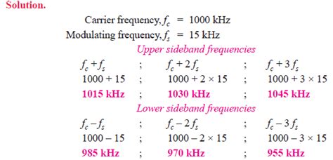 Solved Problems On Modulation And Demodulation Electronics Post