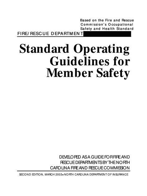 Nc Standard Operating Guidelines For Member Safety Form Fill Online Printable Fillable Nc Standard Operating Guidelines For Member Safety Form Fill Online Printable Fillable