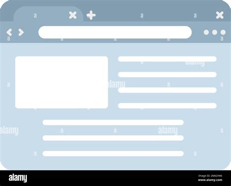 Browser Page Icon Flat Vector Window Computer Web Screen Isolated Stock Vector Image And Art Alamy