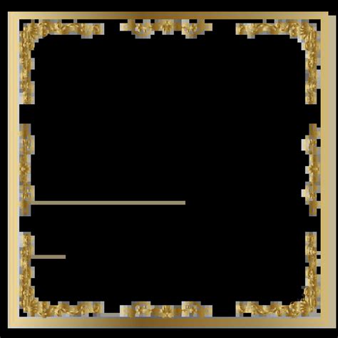 아름다운 황금 테두리 Png 벡터 파일 일러스트 Png Eps 무료 다운로드 Pikbest