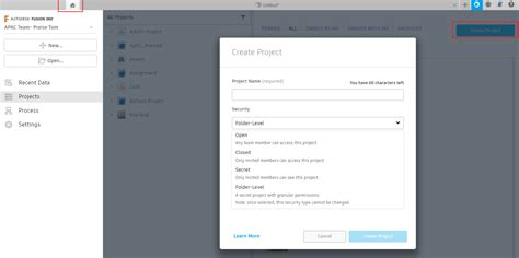 New Project Creates Folder Level Project Autodesk Community