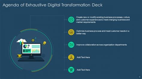 Exhaustive Digital Transformation Deck Powerpoint Powerpoint Presentation Presentation
