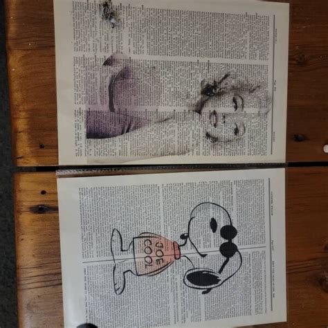 Calvin And Hobbes Vintage Dictionary Art Print Picture Upcycled T