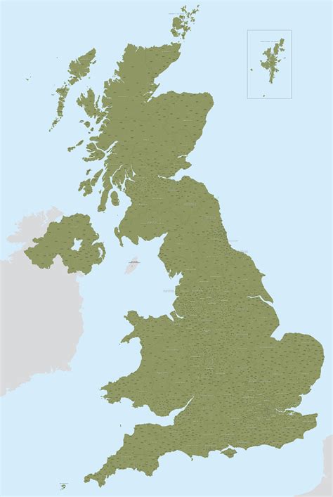 detailed uk postcodes map illustrator and pdfs royalty free