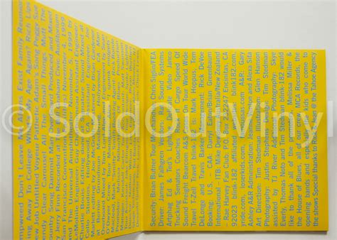 Blink The Mark Tom And Travis Show Vinyl Lp Soldoutvinyl