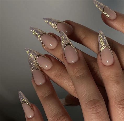 Gold Gel X Nail Designs Gold Inspo Nails Acrylic Nails Nails Nails