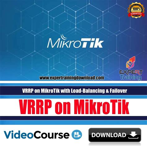 vrrp on mikrotik with load balancing and failover course expert training