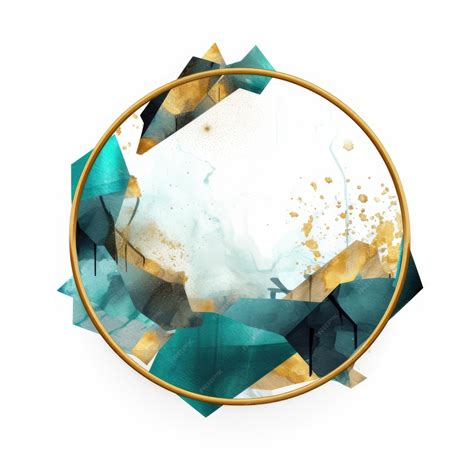 디자인 광고 배치 및 버지 로고 배경 생성 Ai를 위한 예술적 프레임 프리미엄 사진