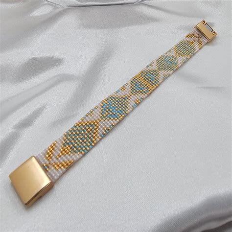 Tri Color Loom Bracelet PDF Pattern DIY Bracelet Pattern Uni Sex Bracelet Pdf Pattern Etsy