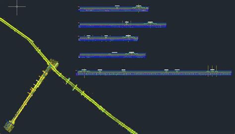 Road Intersections Horizontal And Vertical Alignment Autocad Drawing