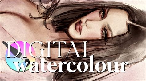 DIGITAL WATERCOLOR In KRITA A Simple Tutorial YouTube