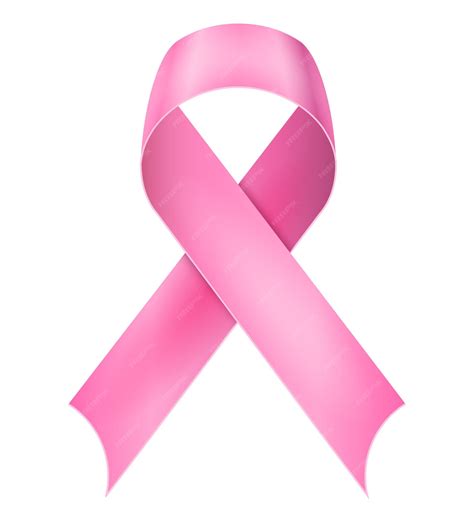 Pink Silk Shiny Ribbon In Support Of Breast Cancer Disease Vector
