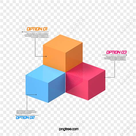 3d 일러스트 큐브 Infographic 개념삽화바 마크소책자 Png 일러스트 무료 다운로드 Lovepik