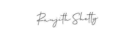 89 Ranjith Shetty Name Signature Style Ideas Fine Esignature