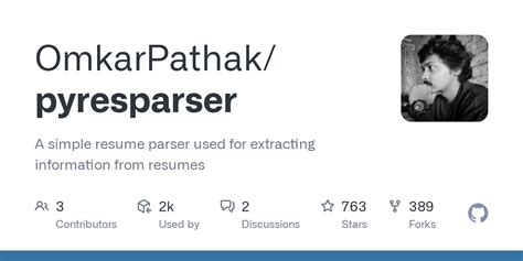 Github Omkarpathak Pyresparser A Simple Resume Parser Used For Extracting Information From