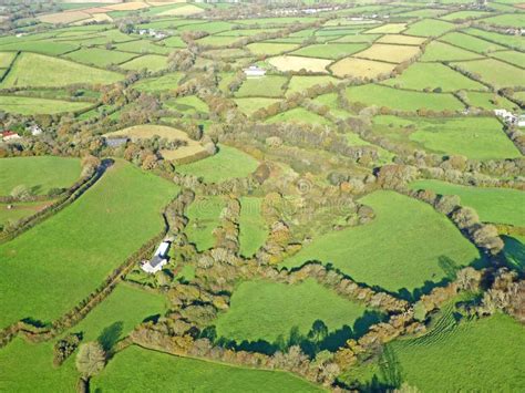 Aerial View Of Fields In Devon Stock Image Image Of Fields Farm 254338253