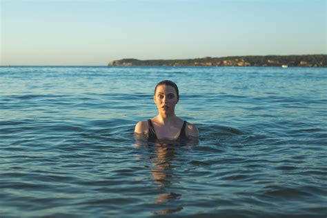 Free Images Beach Sea Ocean Horizon Person Woman Shore Wave