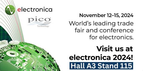 Electronica2024 Picotechnology Picoscope Oscilloscope Pico Technology
