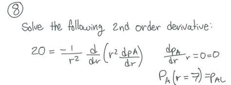 Solved Solve The Following Second Order Ode