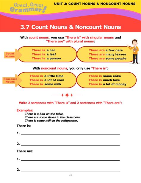 COUNT NONCOUNT NOUNS There Is There Are Stickyball ESL Lessons
