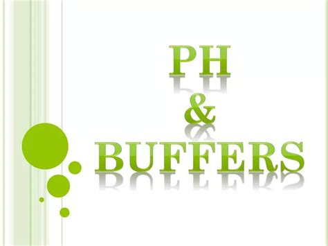 PPT PH Buffers PowerPoint Presentation Free Download ID