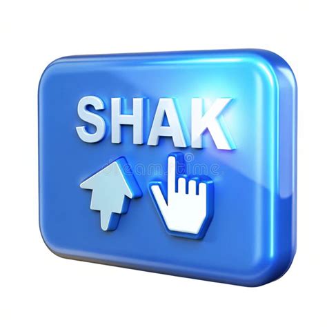 Floating Glowing Social Media Share Button With Animated Clicks Stock Illustration