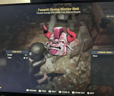H Fasnacht Glowing Minotaur Mask W Offers Rmarket76
