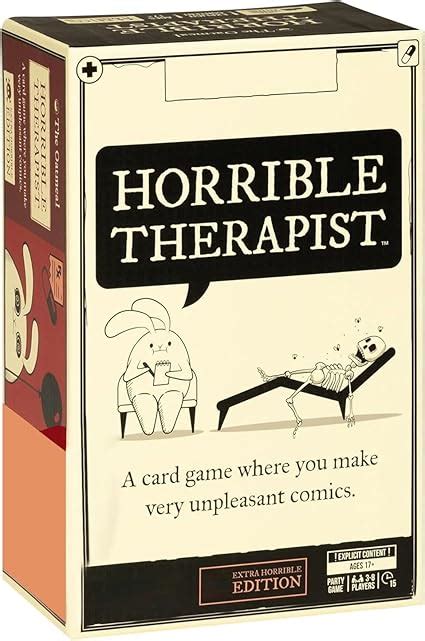 Horrible Therapist Extra Horrible Edition For 3 8 Players Explicit