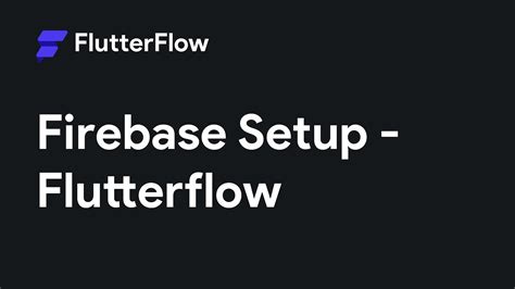 Getting Started With Firebase In Flutterflow Youtube