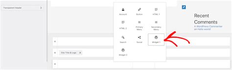 how to add a wordpress widget to your website header 2 ways