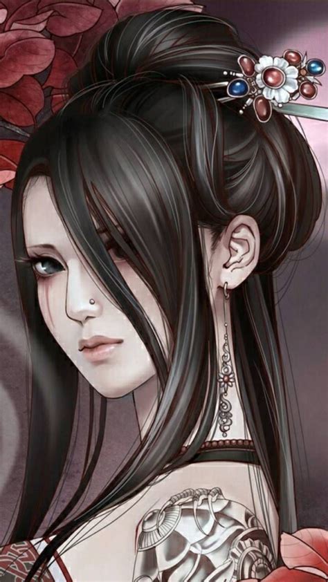 Yakuza Girl Tattoo Wallpaper