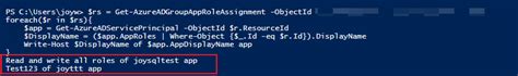 getting the azure ad app role name from a group approle assignment using azure powershell